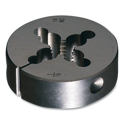 0610 Round Adjustable Die, 1-1/2-12 UNF, Carbon Steel, 3 in - Universal ...