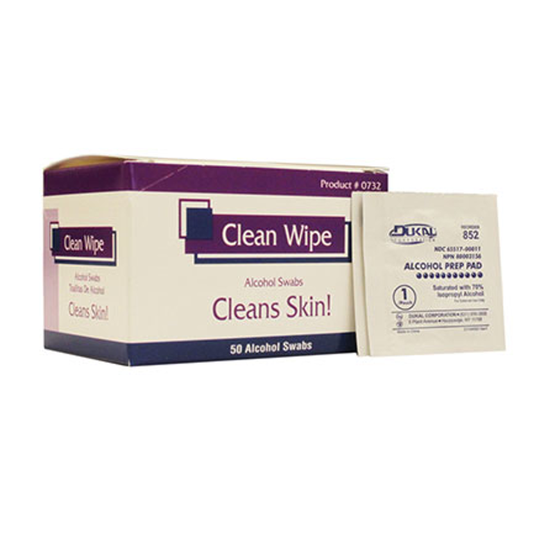 ALCOHOL SWAB PREP PADS 50/BOX - Universal Industrial Supply