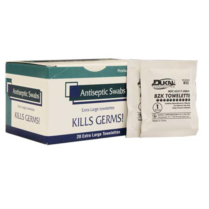 ANTISEPTIC TOWELETTES 20/BOX - Universal Industrial Supply