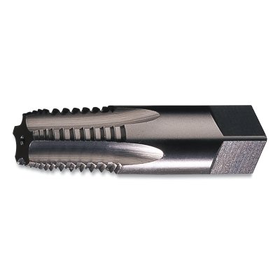 Bright Semi-Bottoming Interrupted-Thread Tapered Pipe Tap, 5FL, 3/8 in ...
