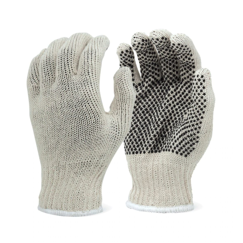 MD WEIGHT NATURAL PVC DOT STRING KNIT - Universal Industrial Supply