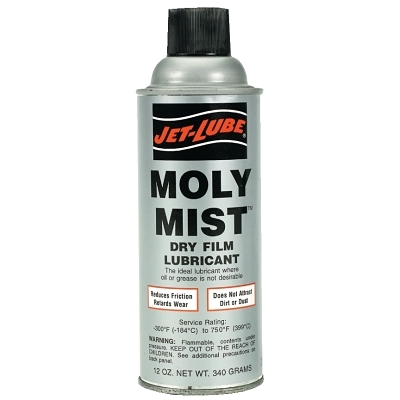 Moly-Mist Dry Film Lubricant, 12 oz Aerosol Can - Universal Industrial ...
