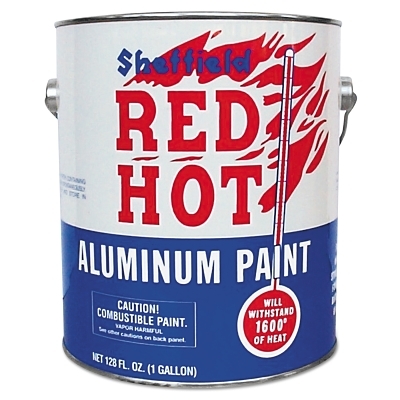 Red Hot High Heat Aluminum Paints, 1 Gallon - Universal Industrial Supply