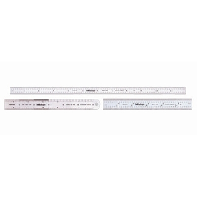 Series 182 Steel Rulers, 6 in, Stainless Steel, Inch/Metric, Flexible ...