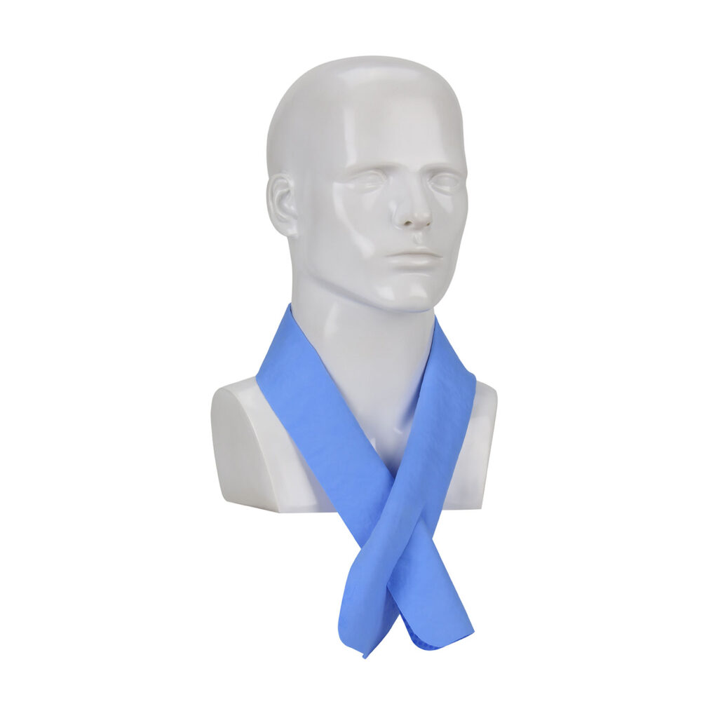 EVAPORATIVE COOLING NECK WRAP BLUE - Universal Industrial Supply