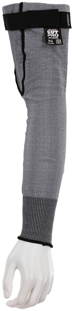 MCR Safety CutPro® Sleeve 15-Gauge HyperMax® Gray Fabric Adjustable ...